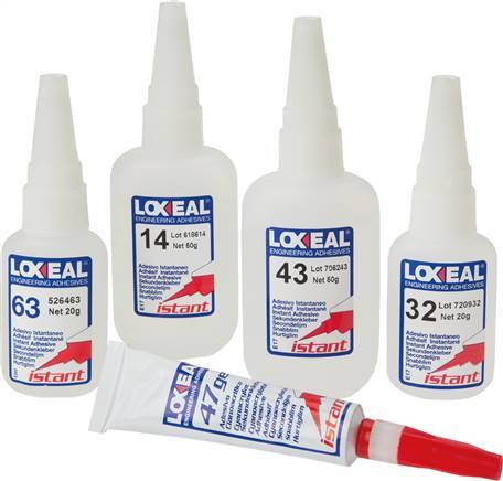 Loxeal Instant Adhesive 20ml Transparent 1-2s Curing Time Surfaces métalliques et plastiques ...