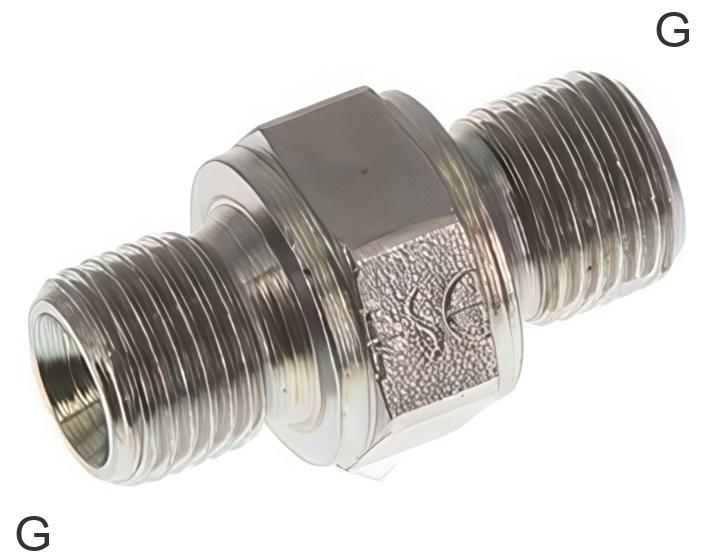 Doubles Mamelons Acier / Acier Inoxydable Filetages G Avec Cône Pour ...
