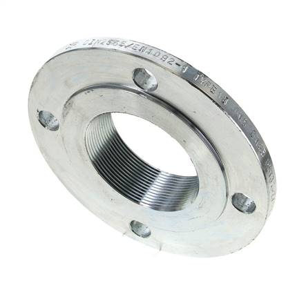 Bride Filetée DN65-PN6 Rp 2-1/2'' Acier Galvanisé DIN 2565 Et EN 1092 ...