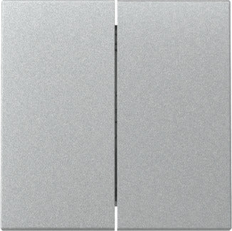 Gira Système 55 Plaque À Basculer Double Aluminium - 329526 | Tameson.fr