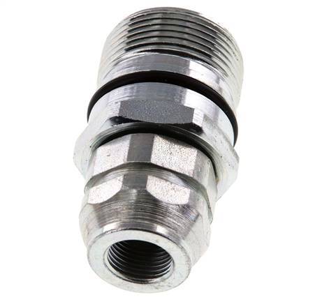 Acier DN 12.5 Coupleur hydraulique Manchon G 3/8 pouce filetage femelle ...