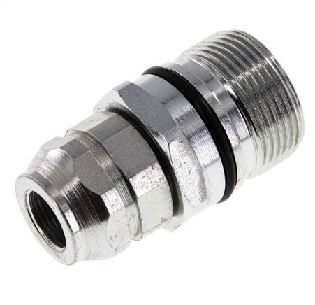 Acier DN 12.5 Coupleur hydraulique Manchon G 3/8 pouce filetage femelle ...