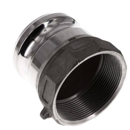 Accouplement Camlock DN 60 (2 1/2'') en aluminium Rp 2 1/2'' Filetage femelle Type A MIL-C-27487 ...