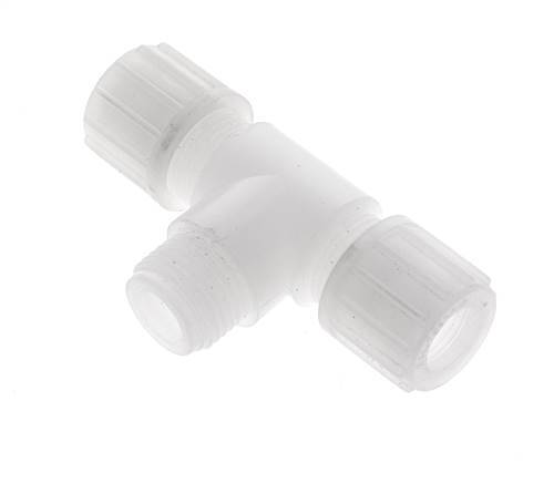 14x12mm & G1/2'' PVDF T-Shape Compression Fitting with Male Threads 10 ...