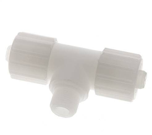 15x9mm & G3/8'' PVDF T-Shape Compression Fitting with Male Threads 10 ...