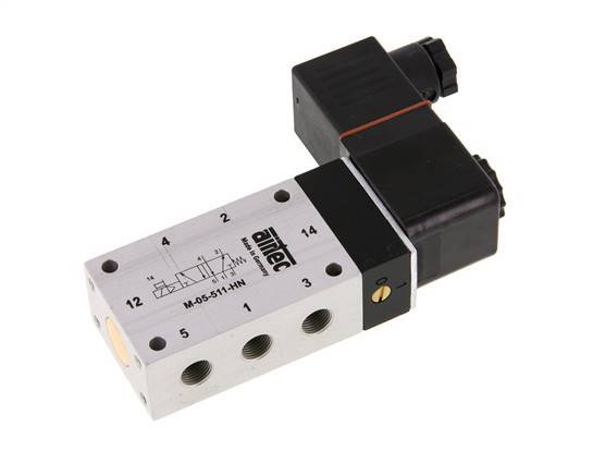 electrovanne 5/2 G1/8'' 24V DC ATEX 3-10bar/42-140psi Airtec | Tameson.fr